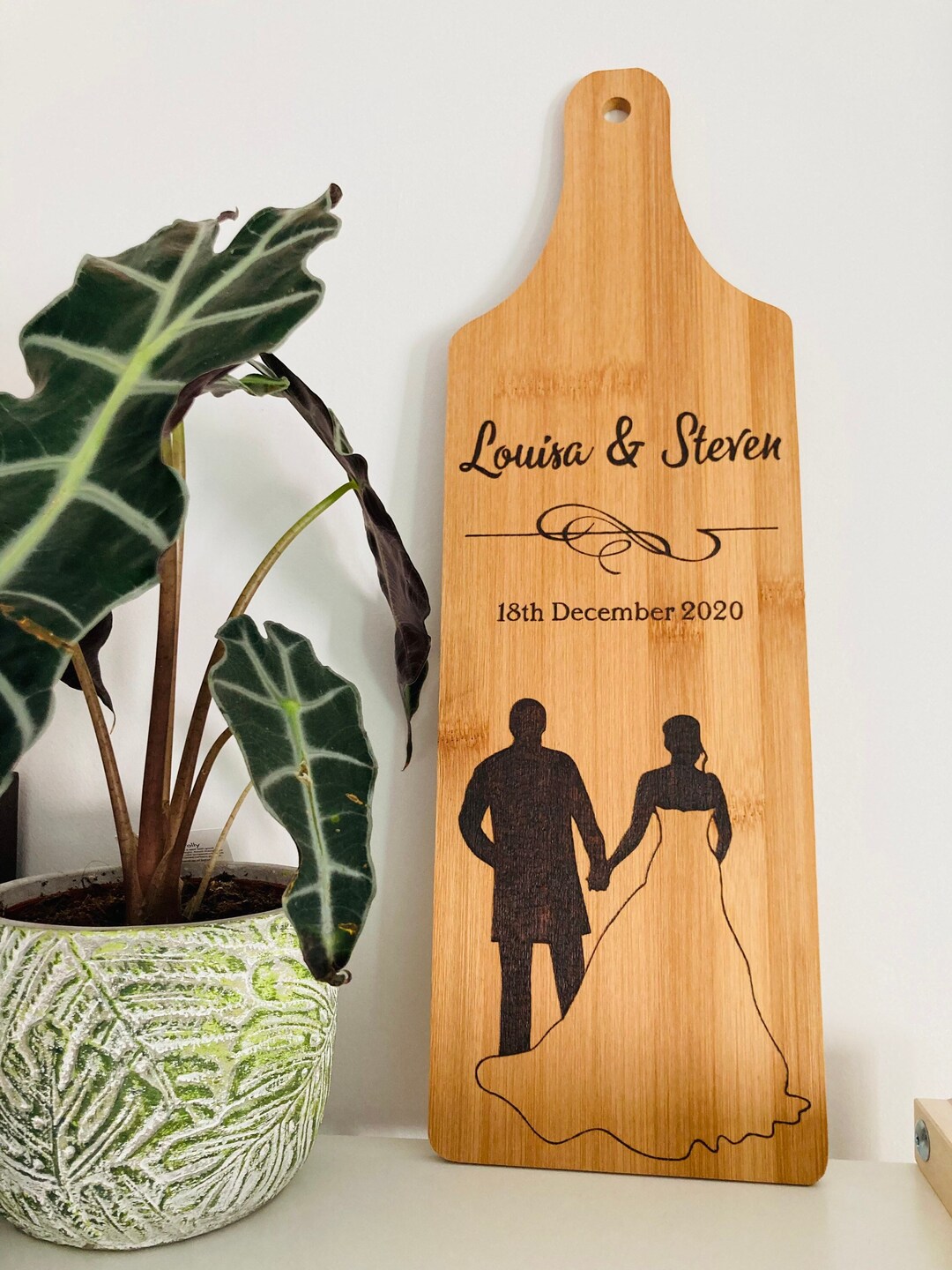 Personalised Pyrography Wooden Serving Board Gift for Him - Etsy