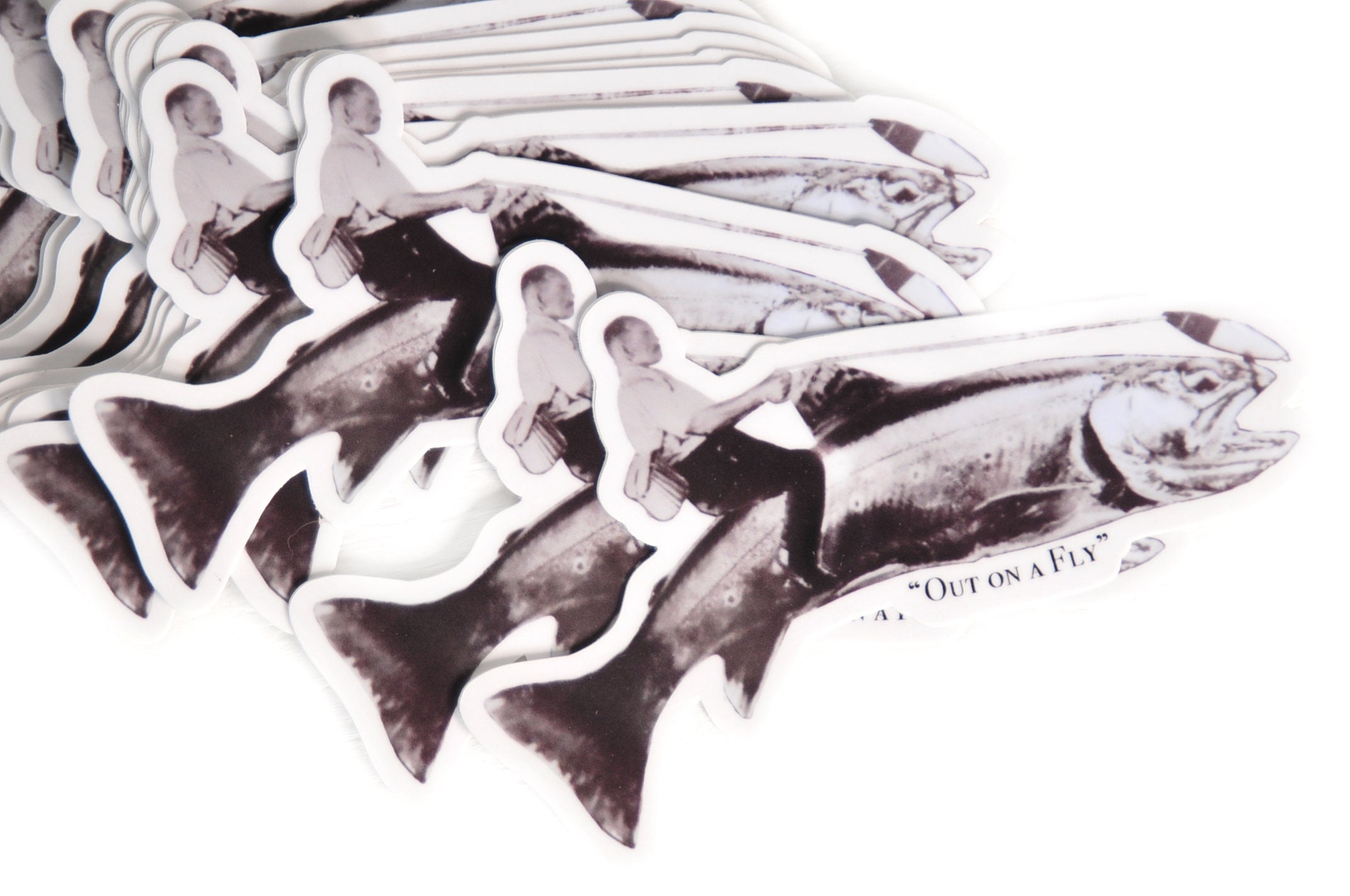 Funny Fly Fishing Sticker - Etsy