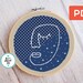 Abstract Cross Stitch Pattern Face Cross Stitch Geometric - Etsy