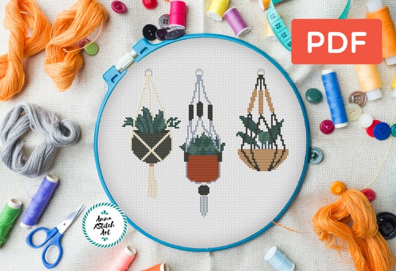 Plant Cross Stitch Pattern Botanical Cross Stitch Nature | Etsy