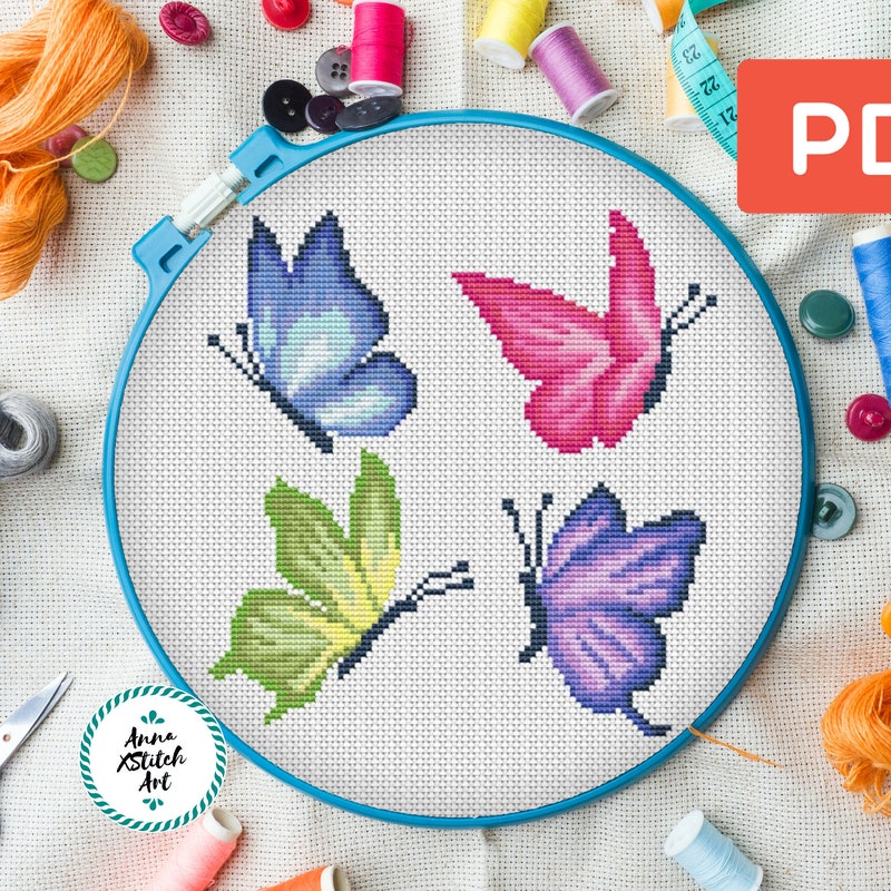 Butterfly Cross Stitch - Etsy