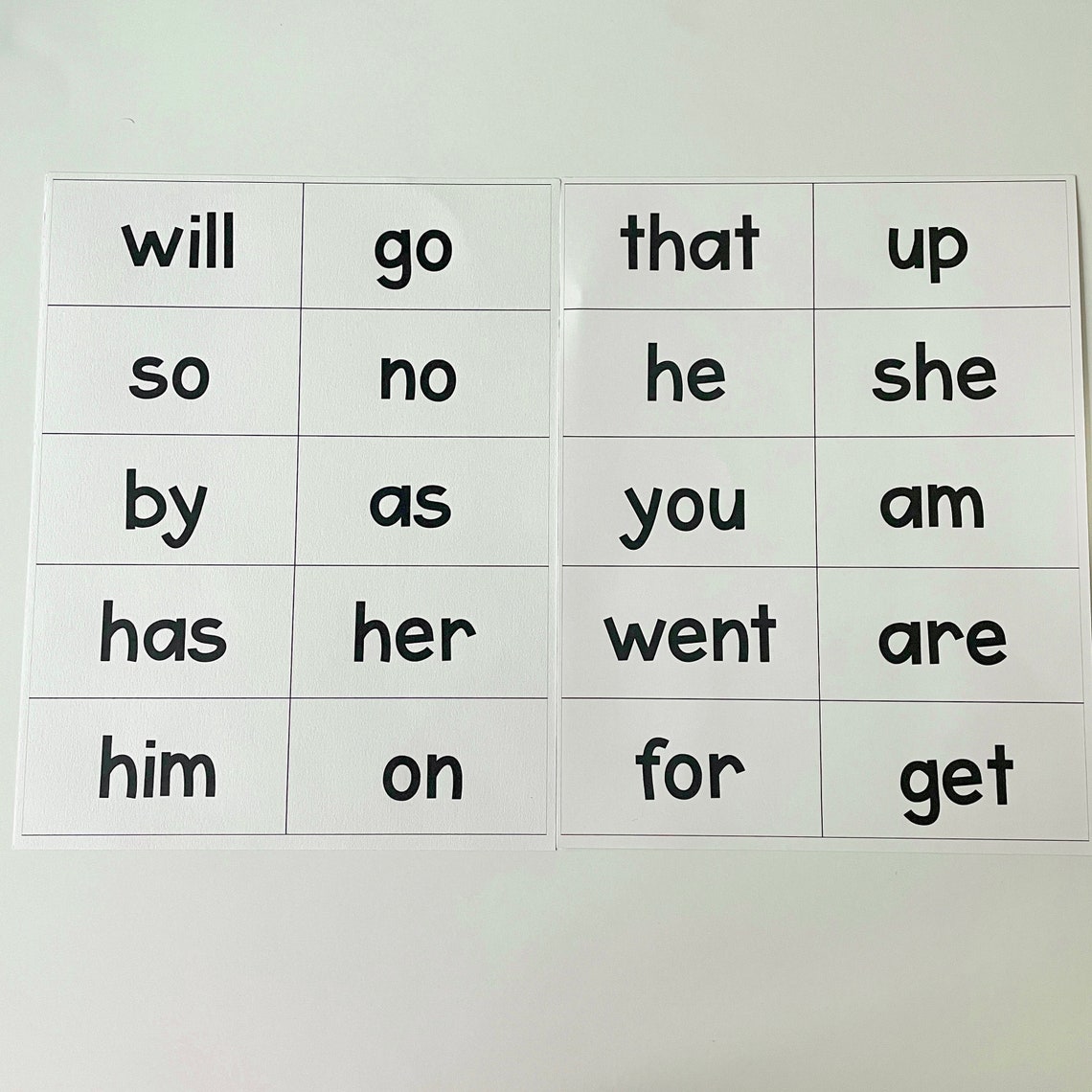 Kindergarten Sight Words Flashcards High Frequency Words - Etsy