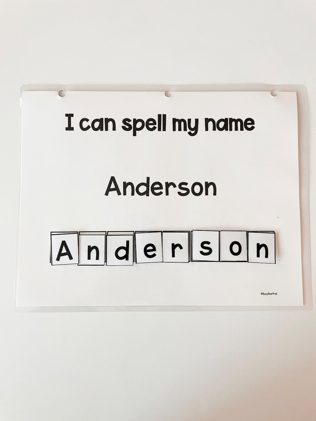 Name Tracing Page, Add-on Name Page for Activity Binder, Busy Book Page ...