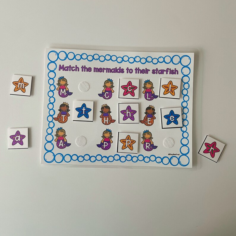 Mermaid Preschool Learning Binder Pack: Number, Letter Tracing - Etsy