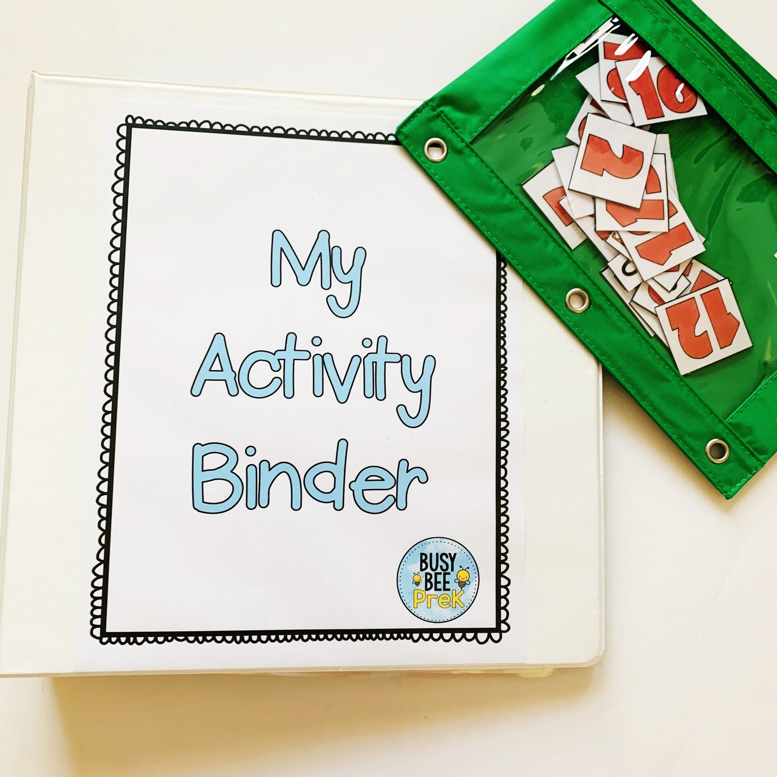 Prek/kinder Activity Binder: Handmade Learning Busy Book for Children ...