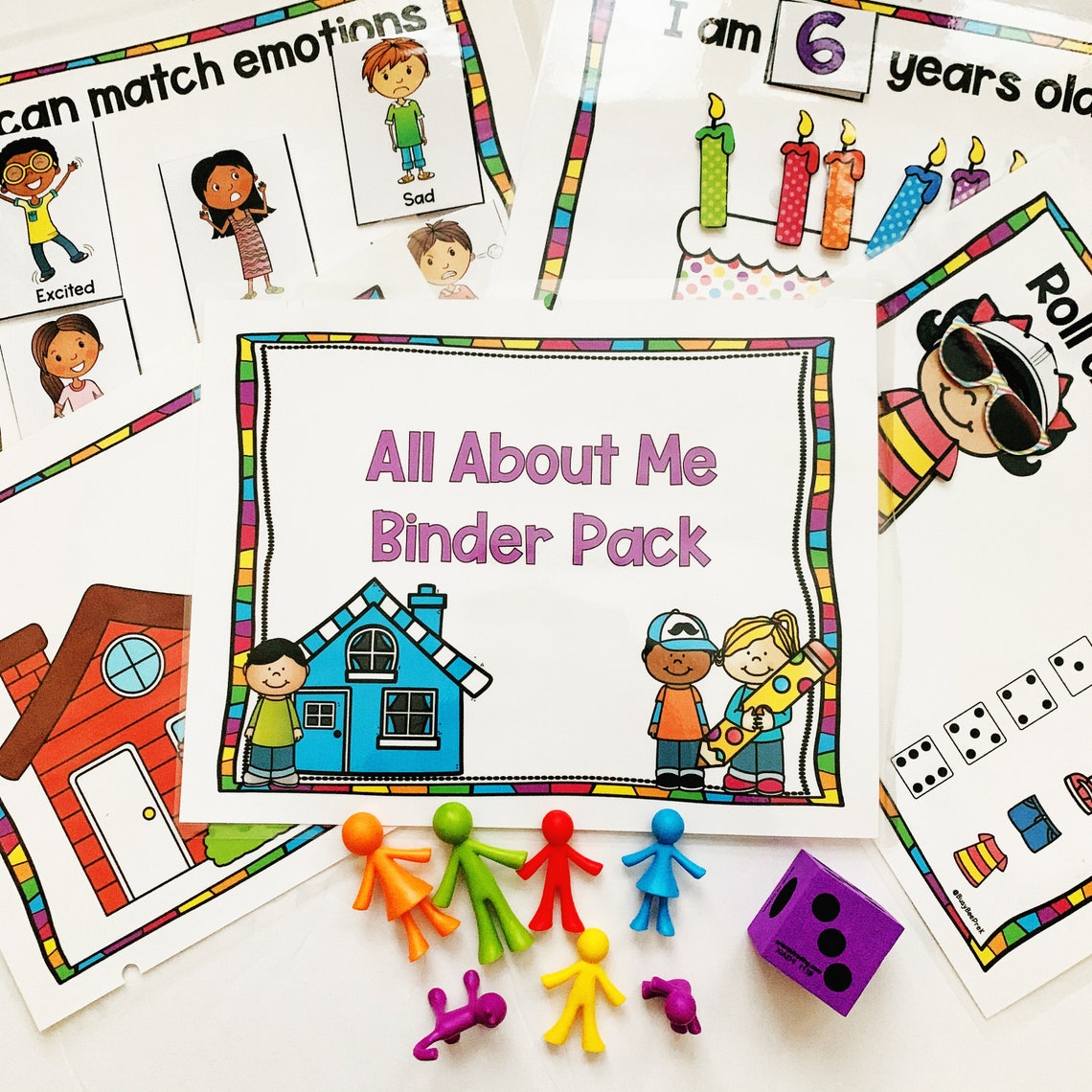 All About Me Busy Binder Pack Preschool Pages Toddler - Etsy