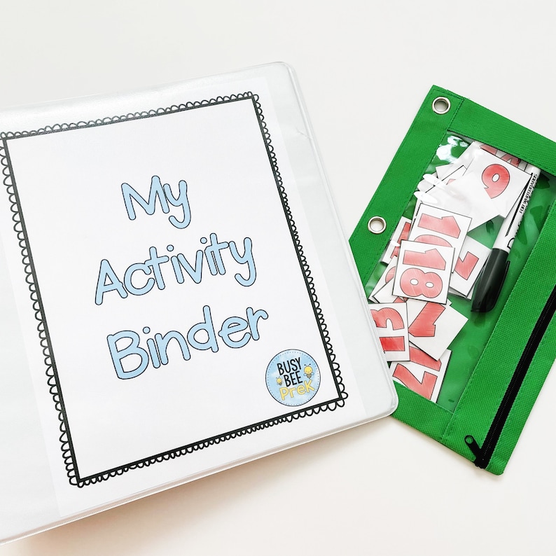 Kindergarten Activity Binder Learning Binder for Kinder Ages | Etsy