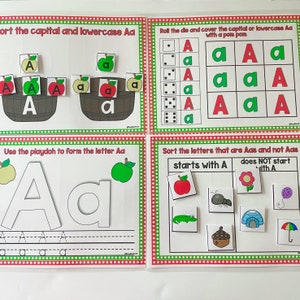 Letter A Mini Pack, Letter A Busy Book Pages, Letter A Activities ...