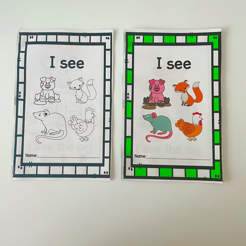 Printable CVC Words Mini Binder Pack Learn to Read Digital - Etsy