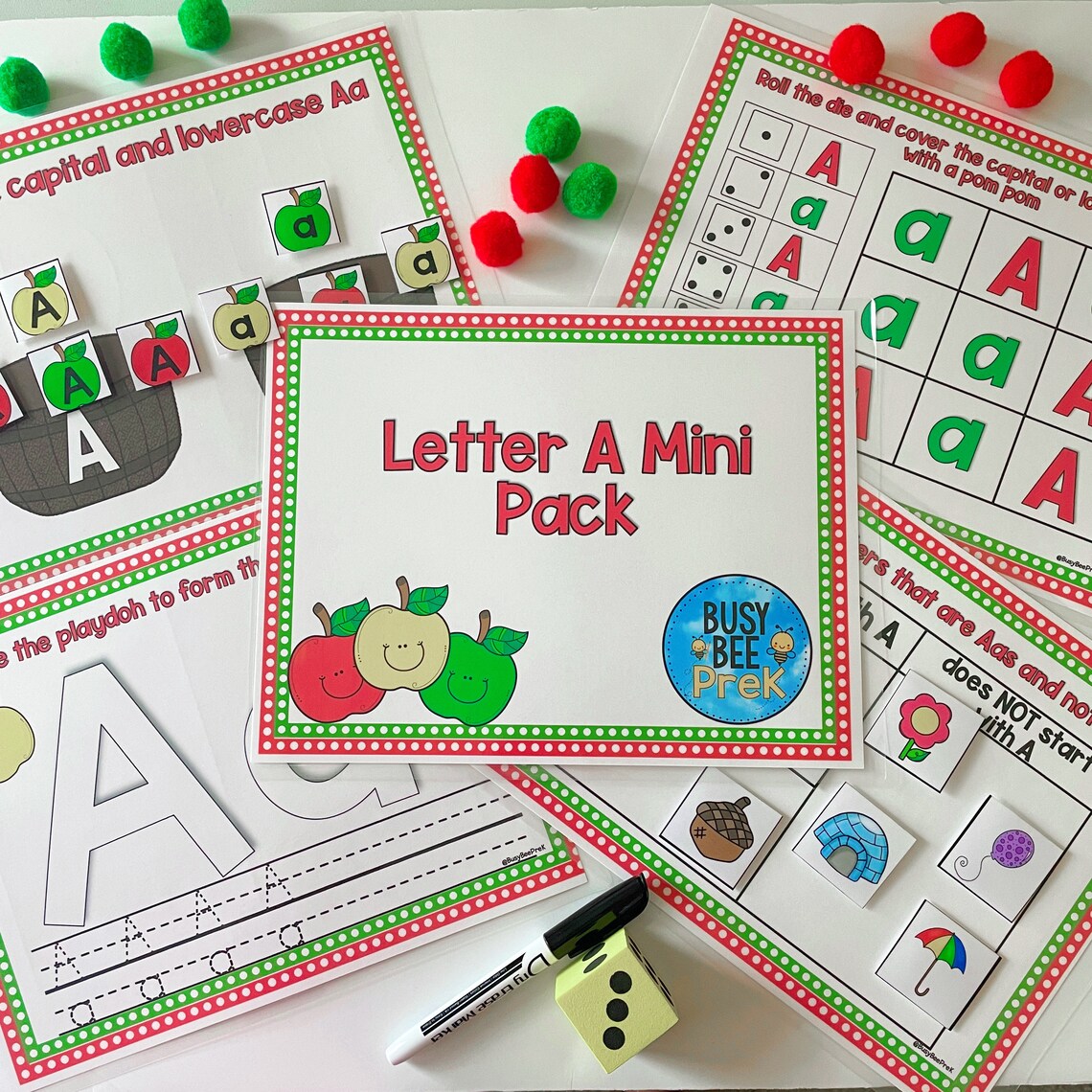 Letter A Mini Pack Letter A Busy Book Pages Letter A - Etsy