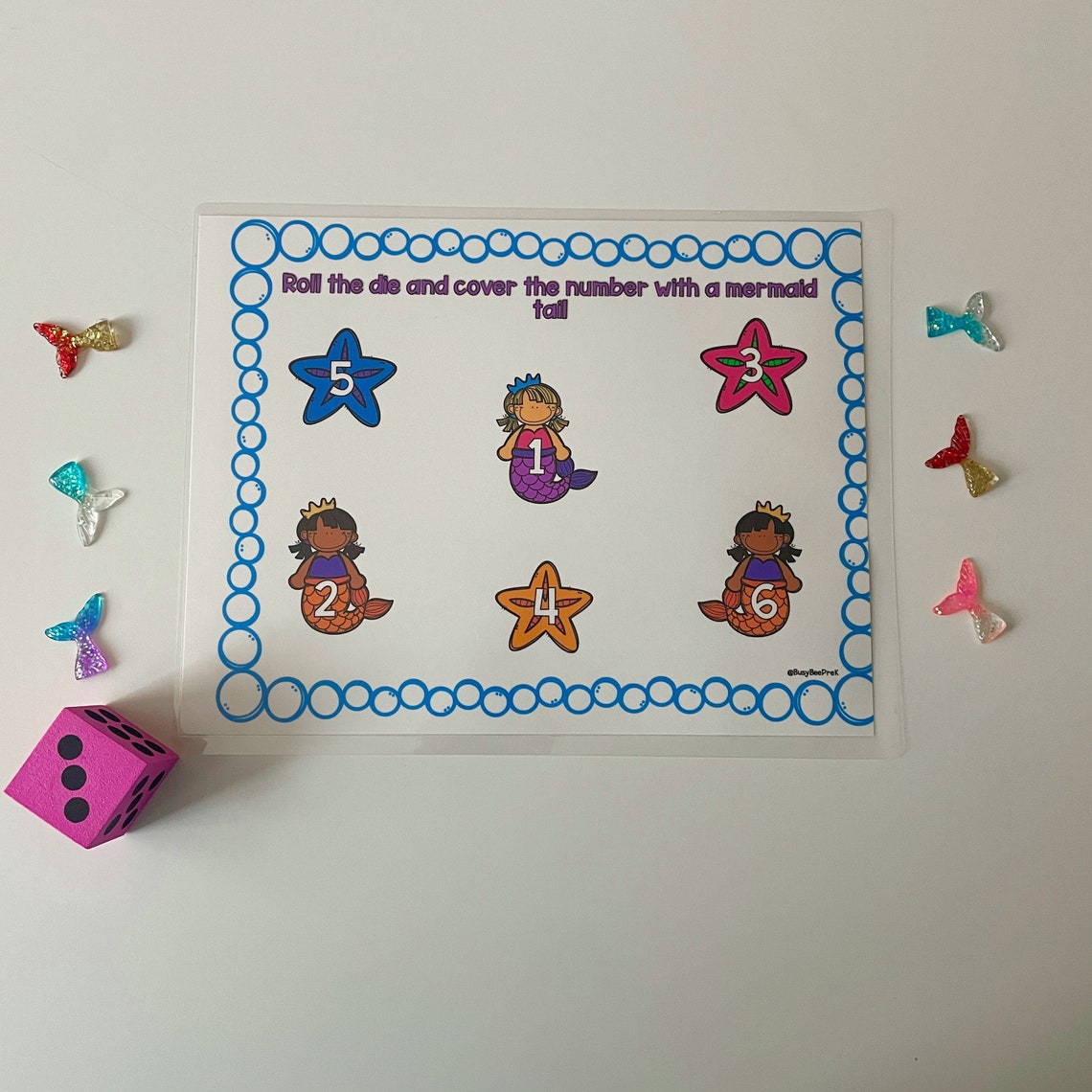 Mermaid Preschool Learning Binder Pack: Number, Letter Tracing - Etsy
