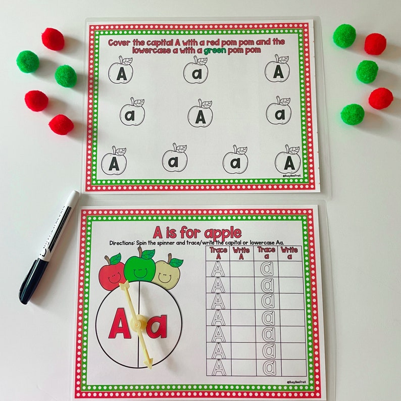 Letter A Mini Pack Letter A Busy Book Pages Letter A - Etsy