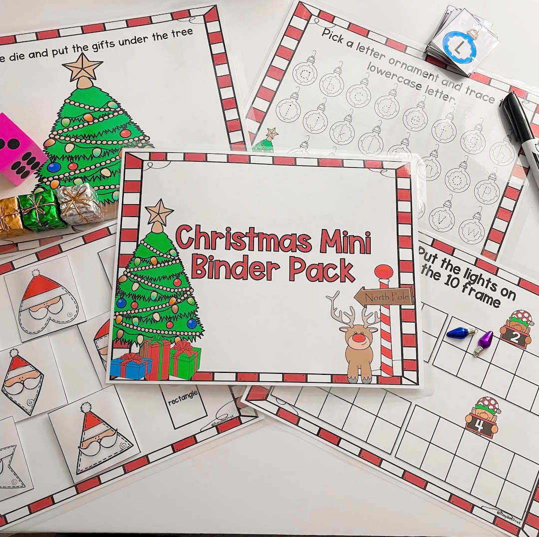 Christmas Toddler/preschool Activity Pack - Etsy