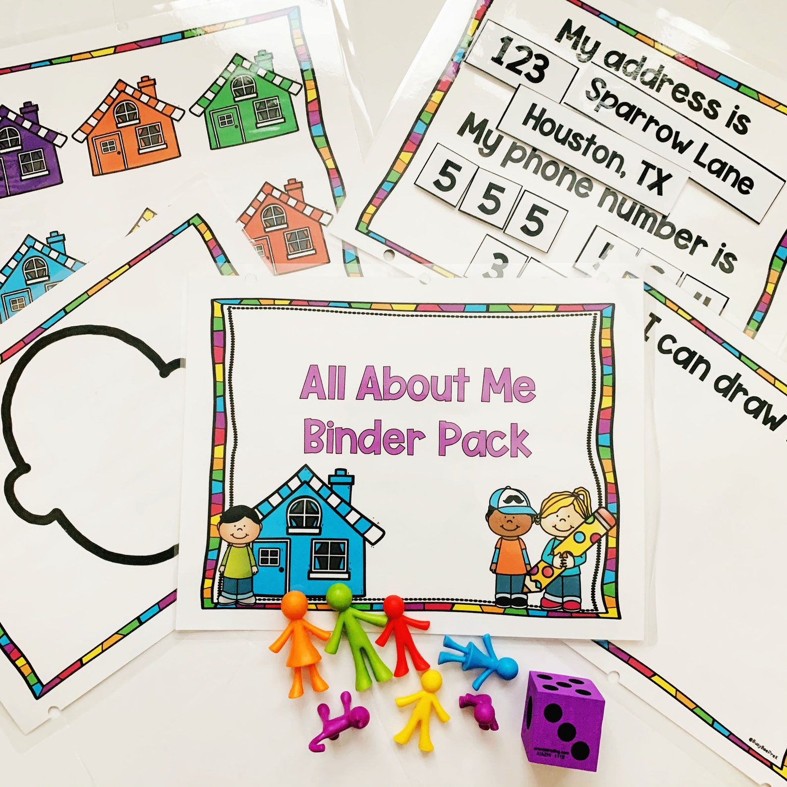 All About Me Busy Binder Pack Preschool Pages Toddler - Etsy