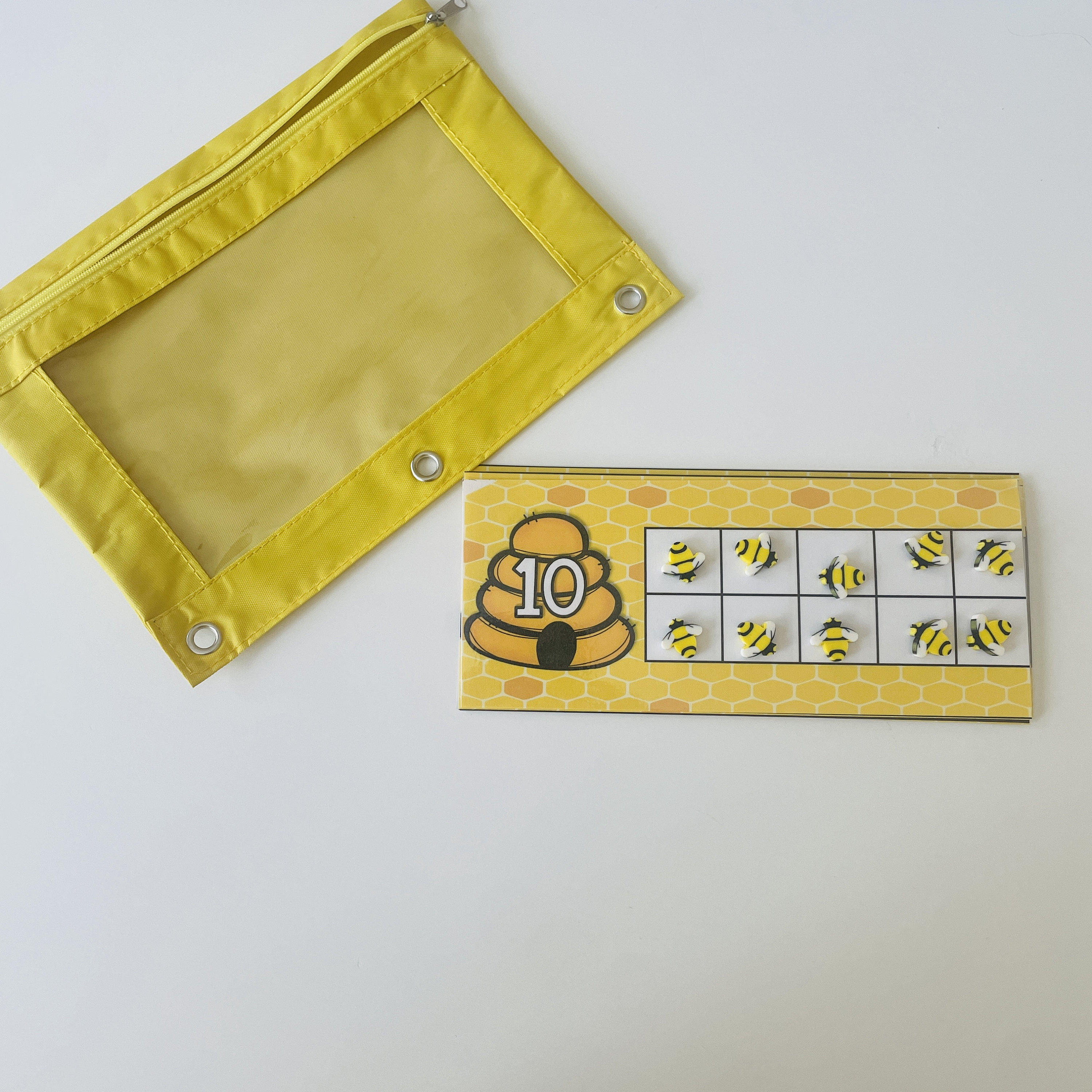 Bee Ten Frames, Counting Activity, Toddler Activity, Preschool Activity ...