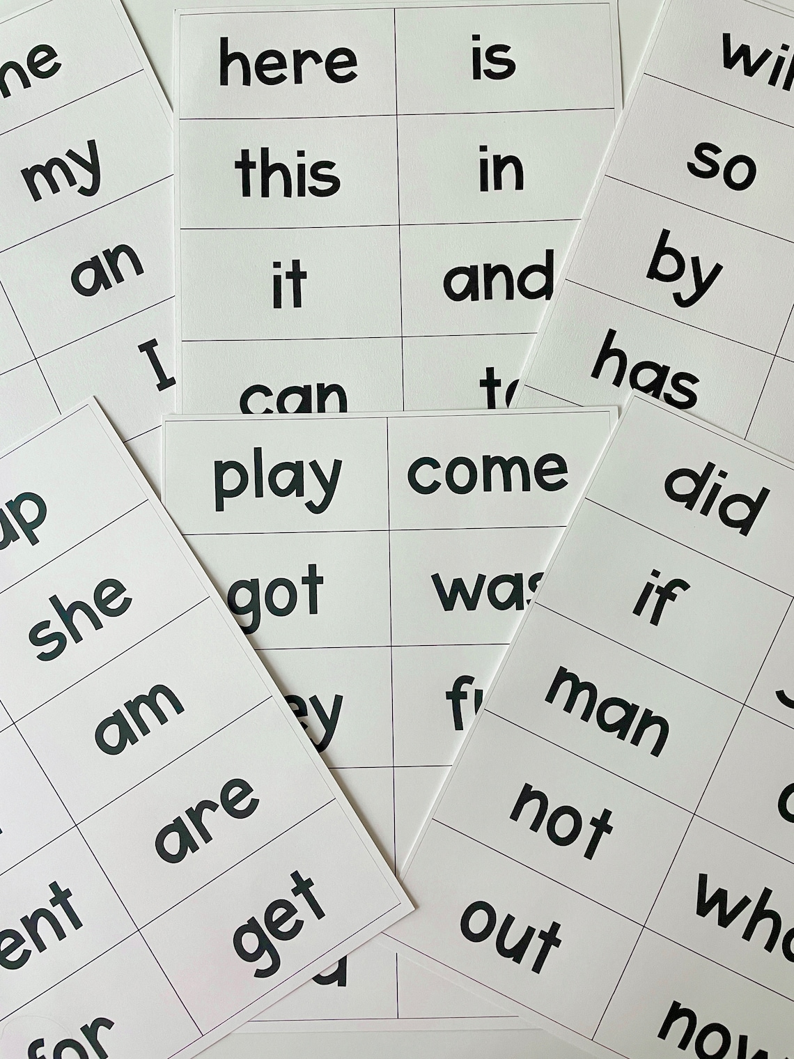 Kindergarten Sight Words Flashcards High Frequency Words - Etsy