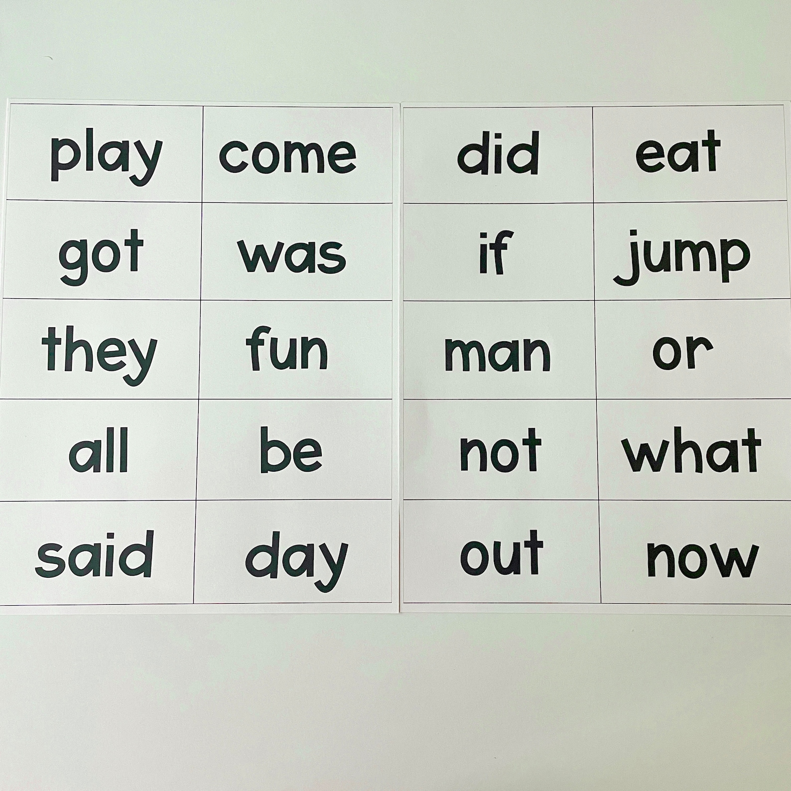 Kindergarten Sight Words Flashcards High Frequency Words - Etsy