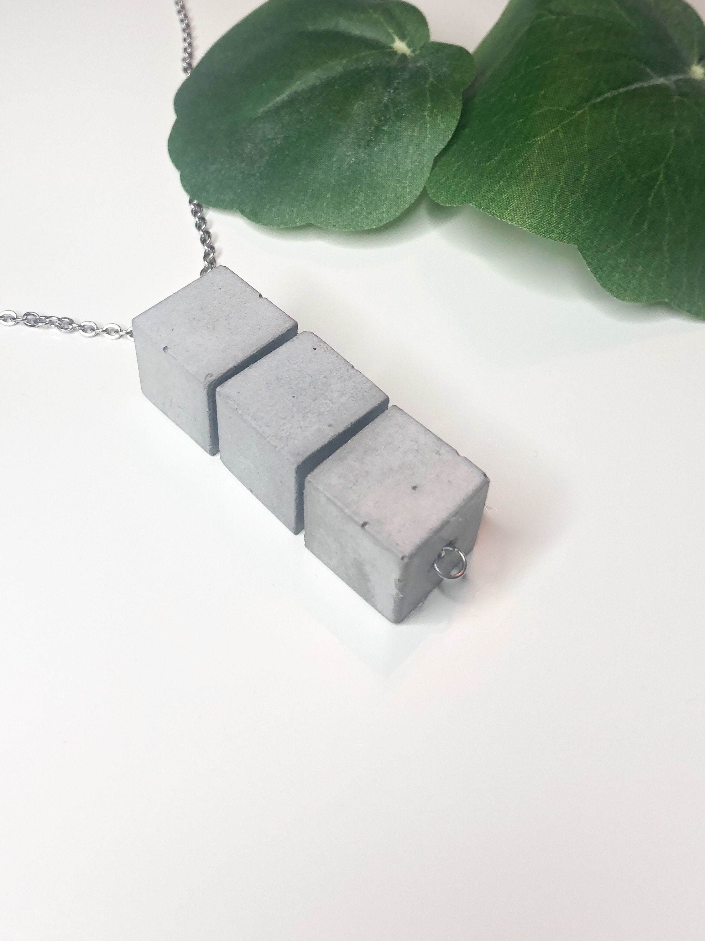 Concrete Jewellery Cement Jewelry Concrete Necklace - Etsy