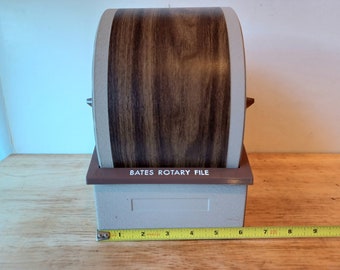 Vintage ROLODEX Metal Double Side Rotary Does Have Some New Cards ...