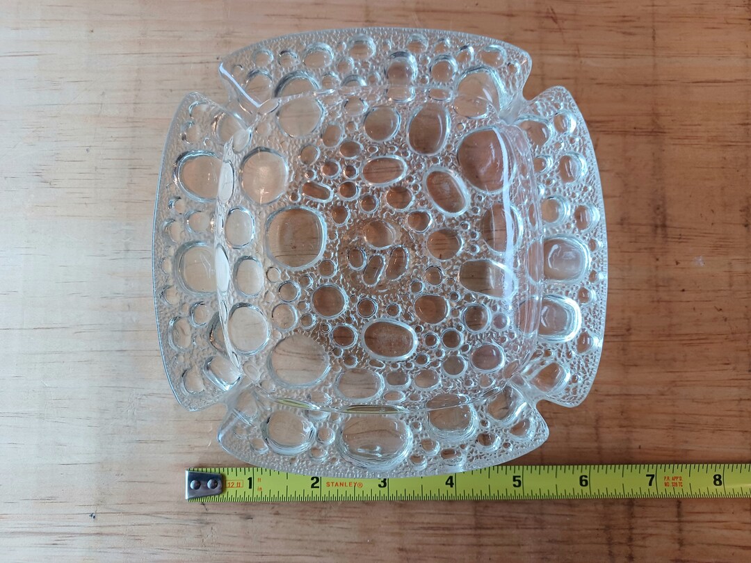 Clear Glass Ashtray With Pebble Texture - Etsy