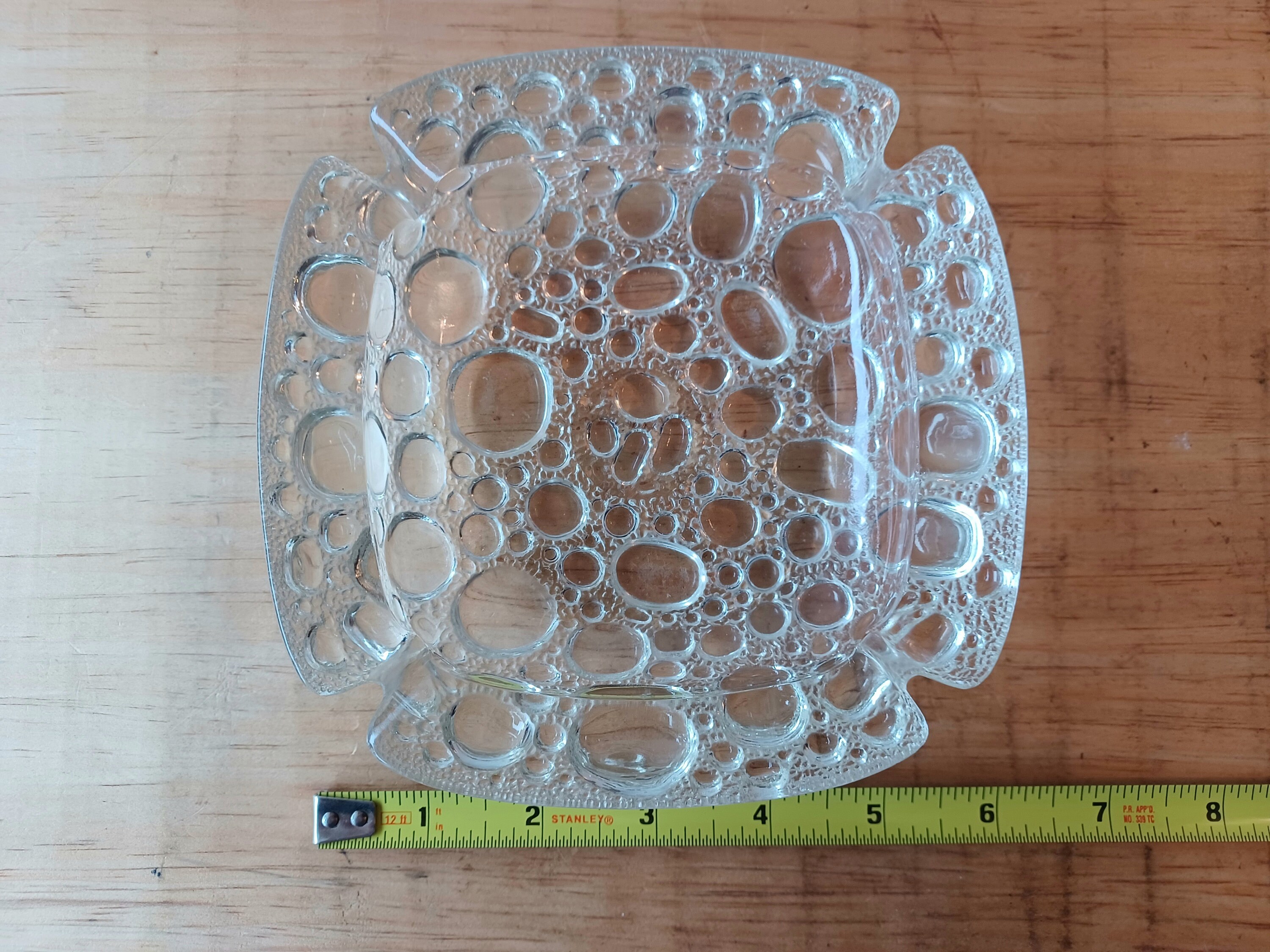 Clear Glass Ashtray With Pebble Texture - Etsy