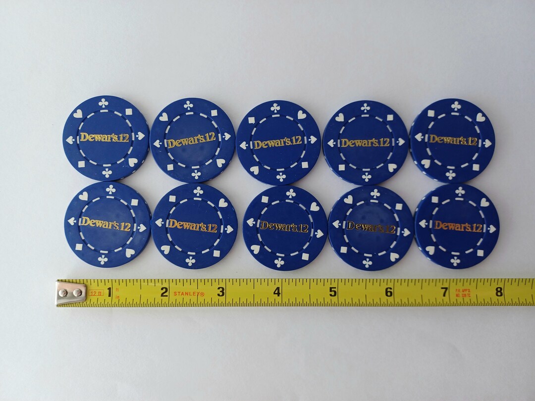 Ten Dewar's Poker Chips - Etsy