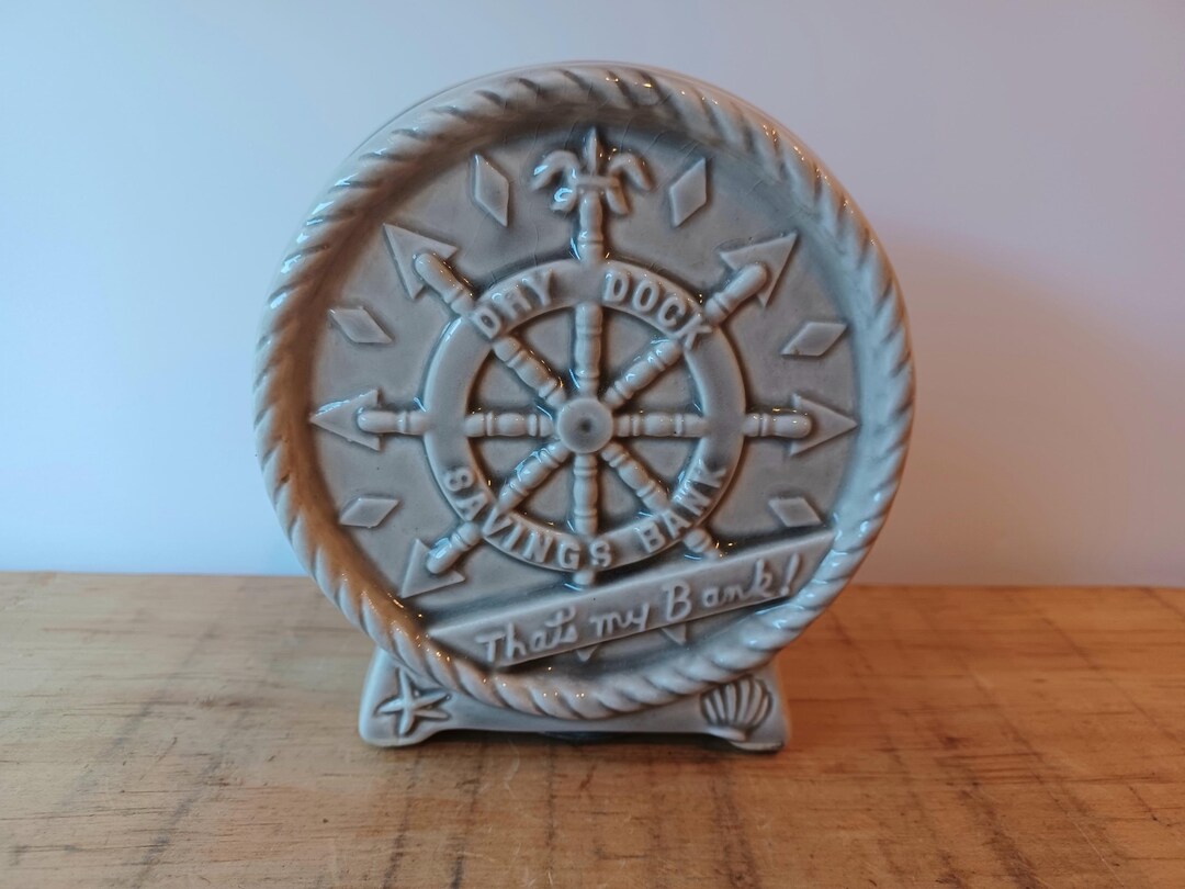Vintage Dry Dock Savings Bank Coin Bank - Etsy