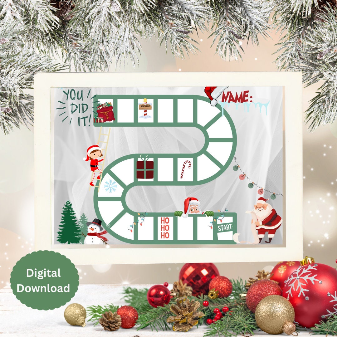 Toddler/child Christmas Reward Chart. Instant Digital Download. PDF ...