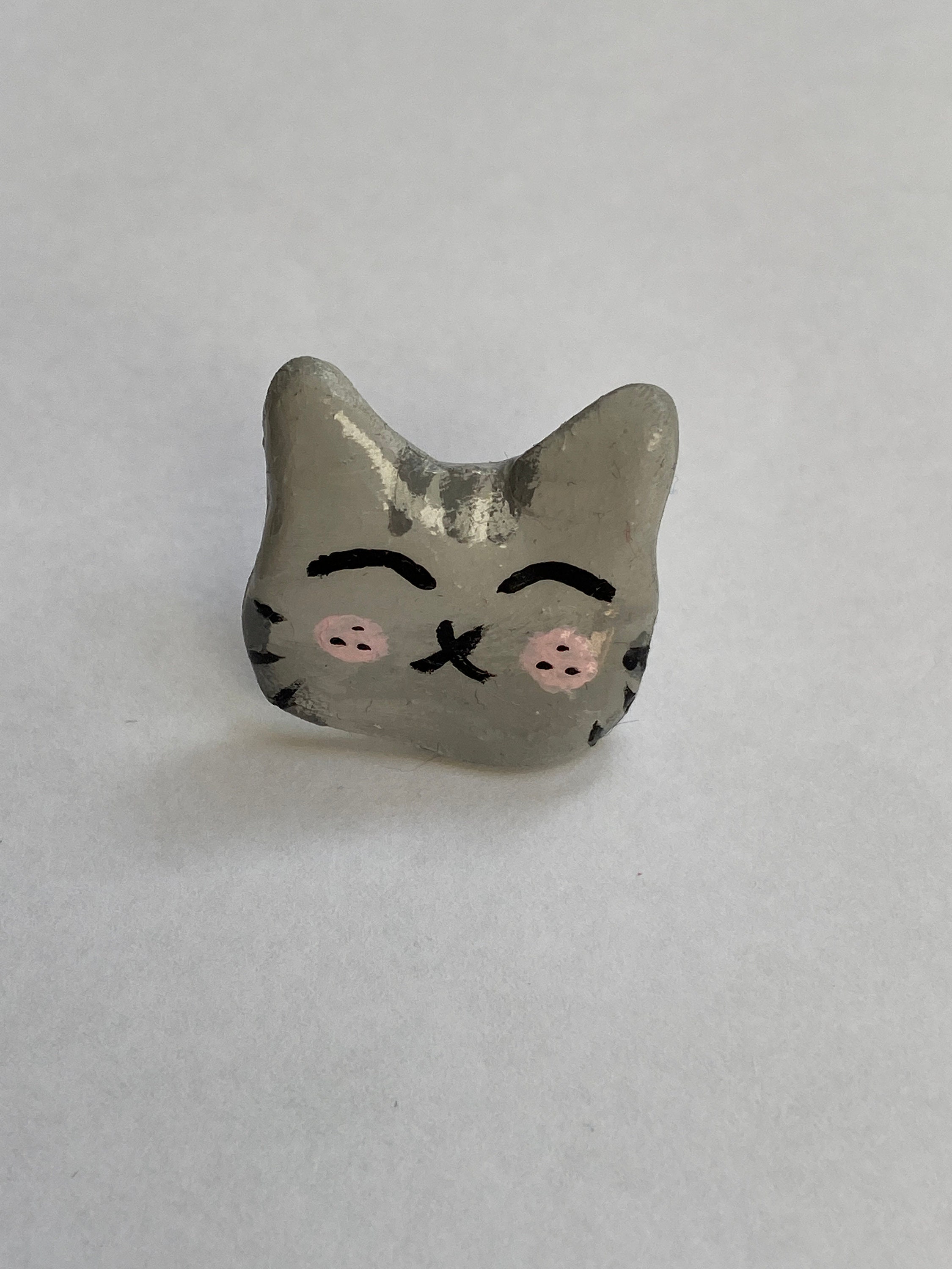 Kitten Clay Handcrafted Pins - Etsy