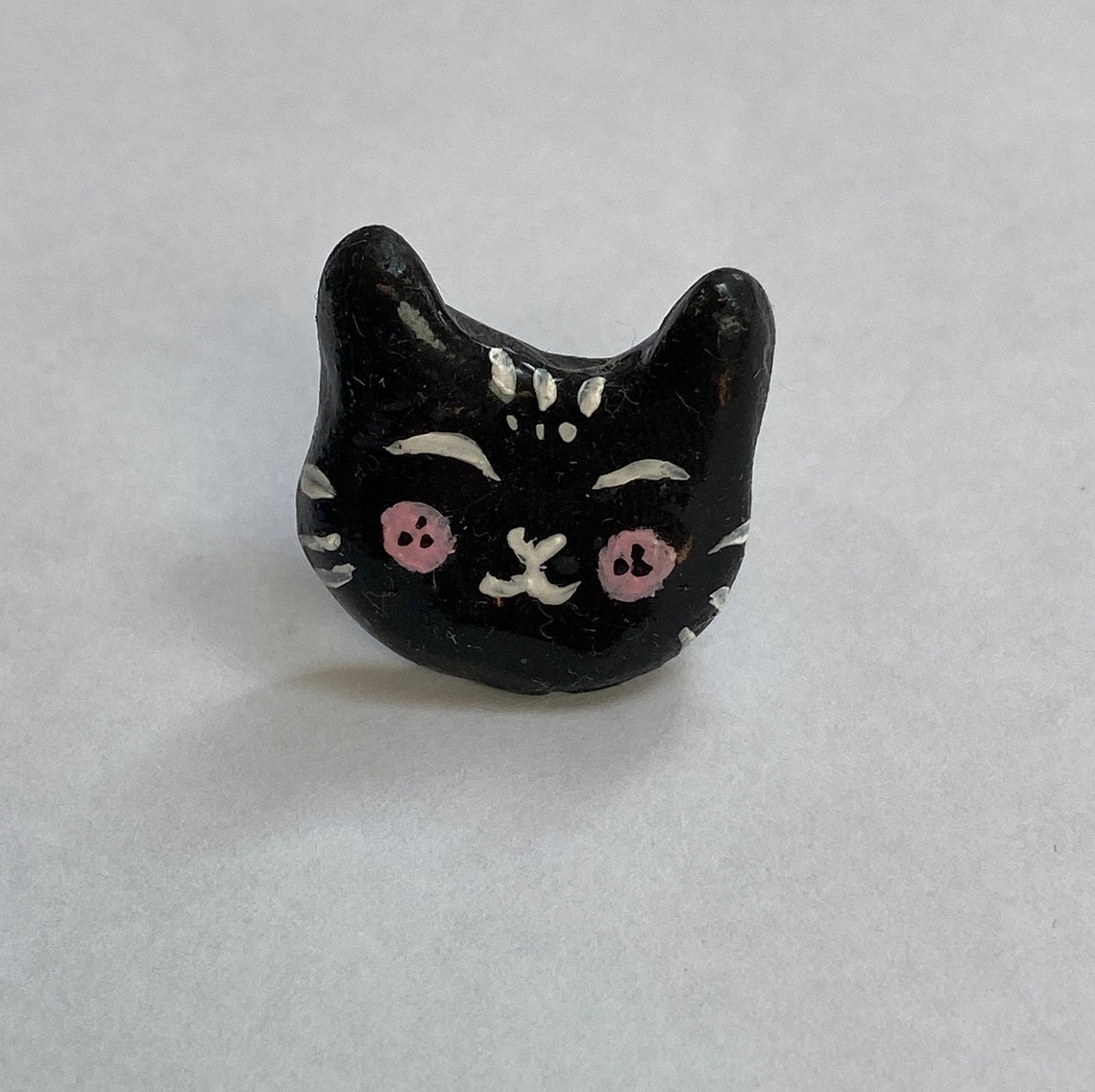 Kitten Clay Handcrafted Pins - Etsy