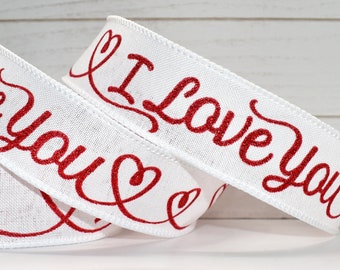 I Love You Ribbon - Etsy
