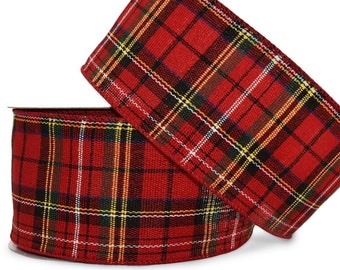 Blue and Yellow Plaid Ribbon - Etsy