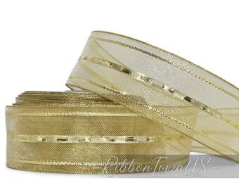 Gold See Through Ribbon - Etsy