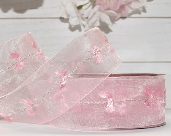 Pink Wired Ribbon - Etsy