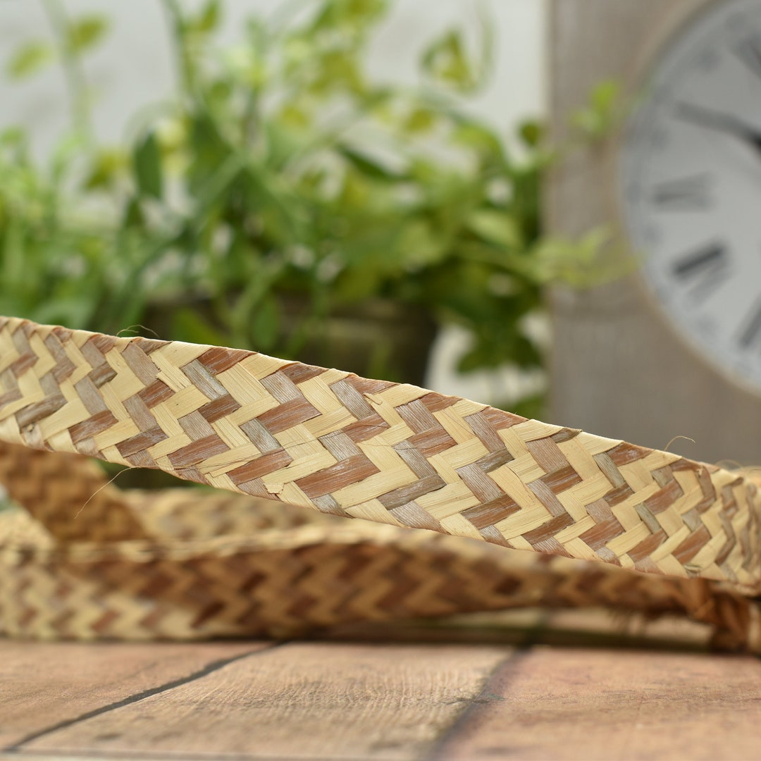 7 Feet Rare Vintage Basketweave Natural Elements Rattan? Trim Ribbon - Etsy
