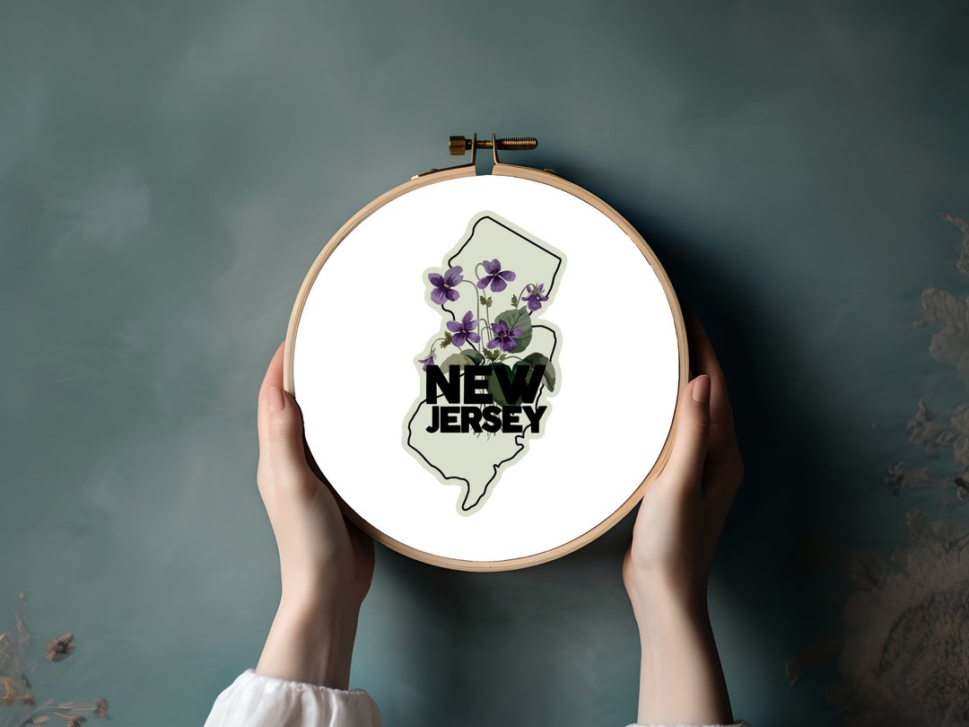 Digital Cross Stitch Pattern L New Jersey Cross Stitch L State Cross ...