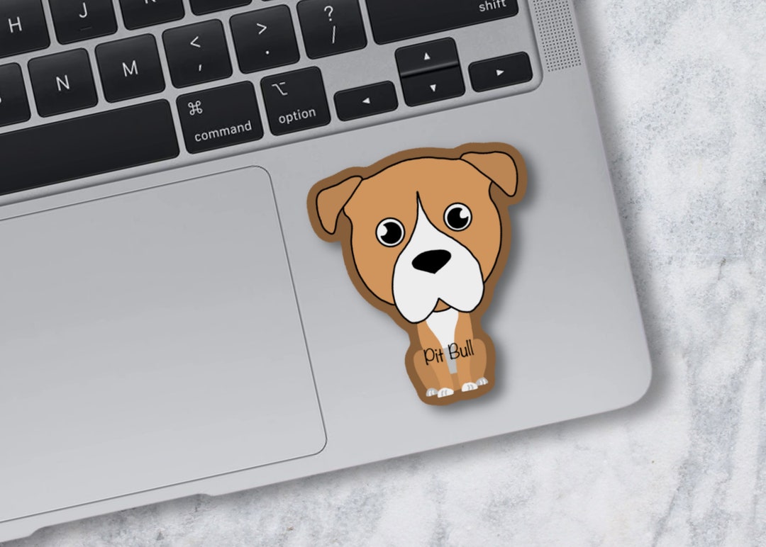 Digital Sticker, Pit Bull Sticker, Dog Sticker - Etsy
