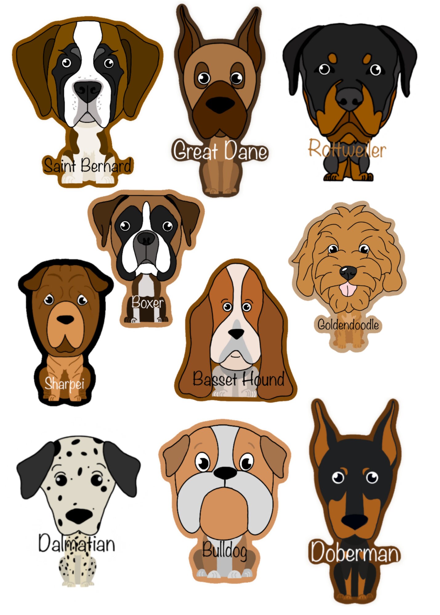 Big Dog Sticker Bundle! - Etsy