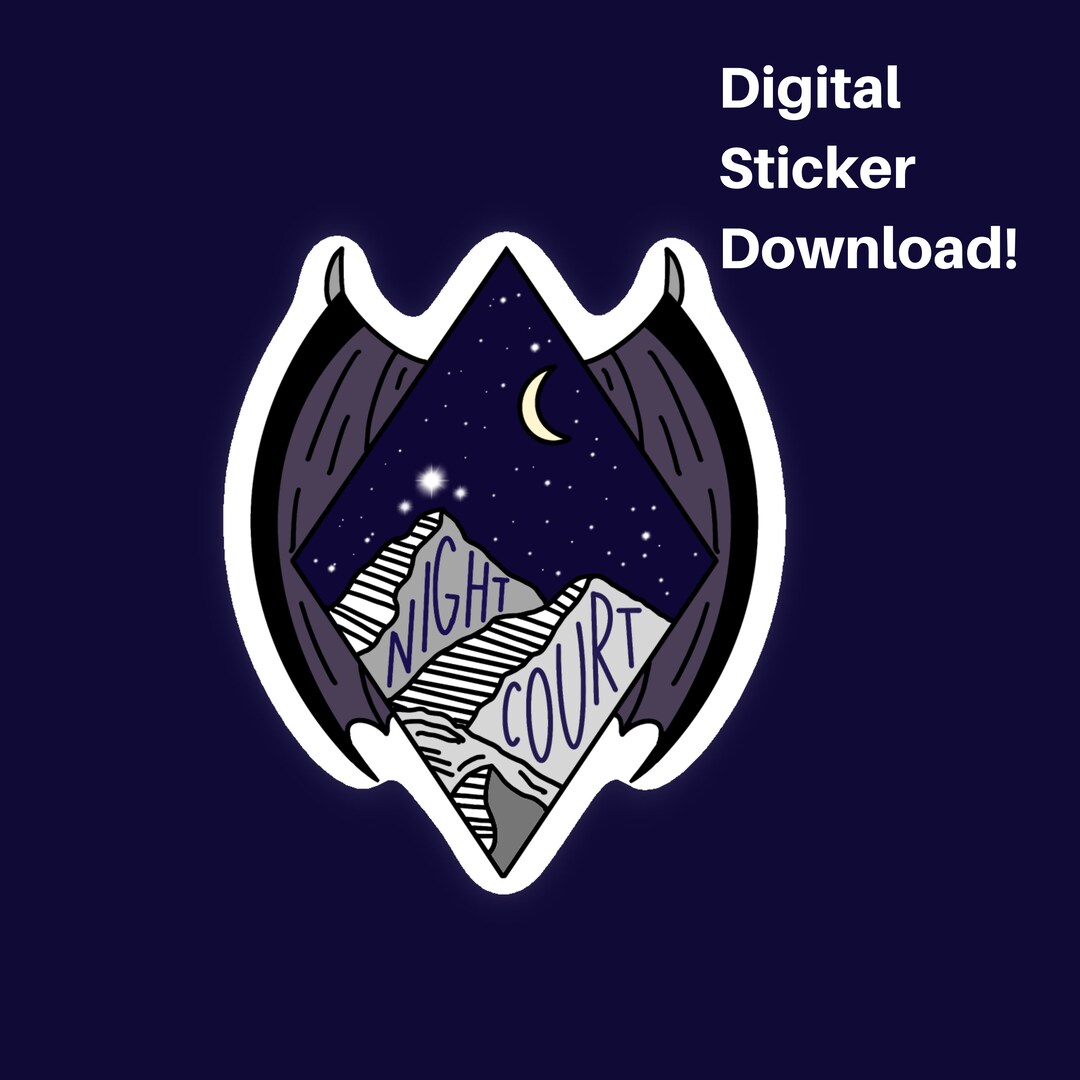 Acotar Night Court Sticker L Digital Sticker Download L Acotar Series ...