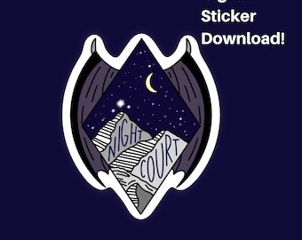 Acotar Map Sticker L Digital Sticker Download L Acotar Series - Etsy