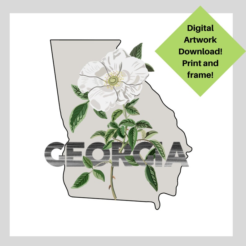 Digital Artwork Georgia State Flower Digital Download - Etsy