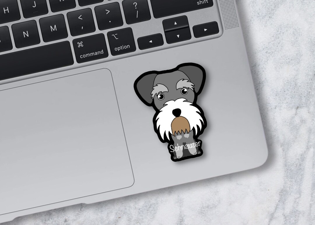 Digital Sticker, Schnauzer Sticker, Dog Sticker - Etsy