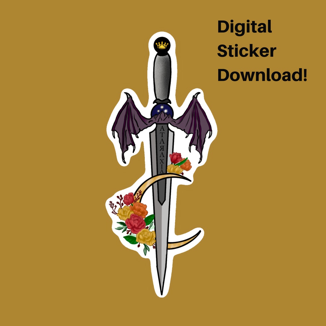 Ataraxia Sword Sticker L Digital Sticker Download L Acotar Series - Etsy