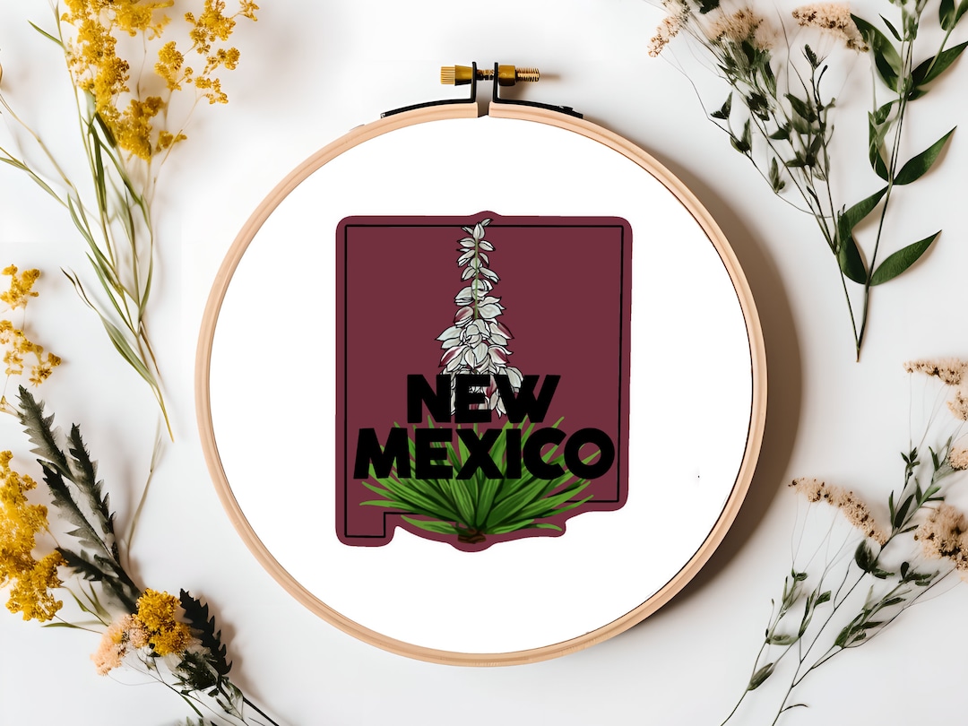 Digital Cross Stitch Pattern L New Mexico Cross Stitch L State Cross ...