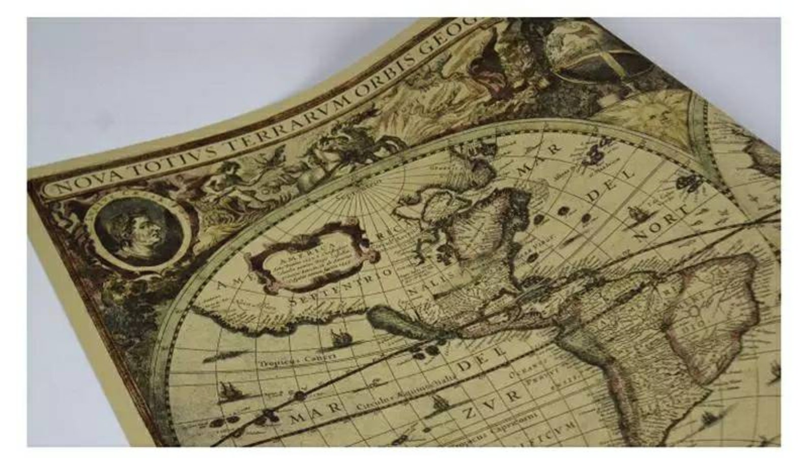 Ancient Nautical Charts Vintage Kraft | Etsy