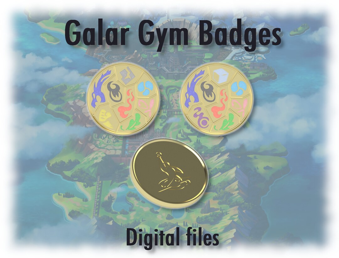 Pokemon: Galar Badges [3D Print File] - Etsy