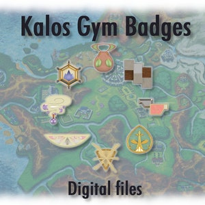 Pokemon: Kalos Badges [3D Print File] - Etsy