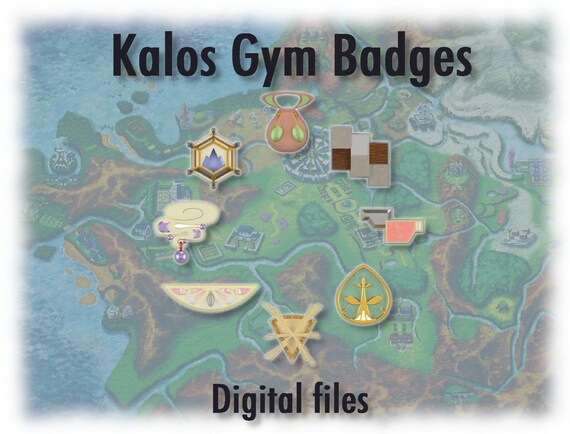 Pokemon: Kalos Badges 3D Print File | Etsy