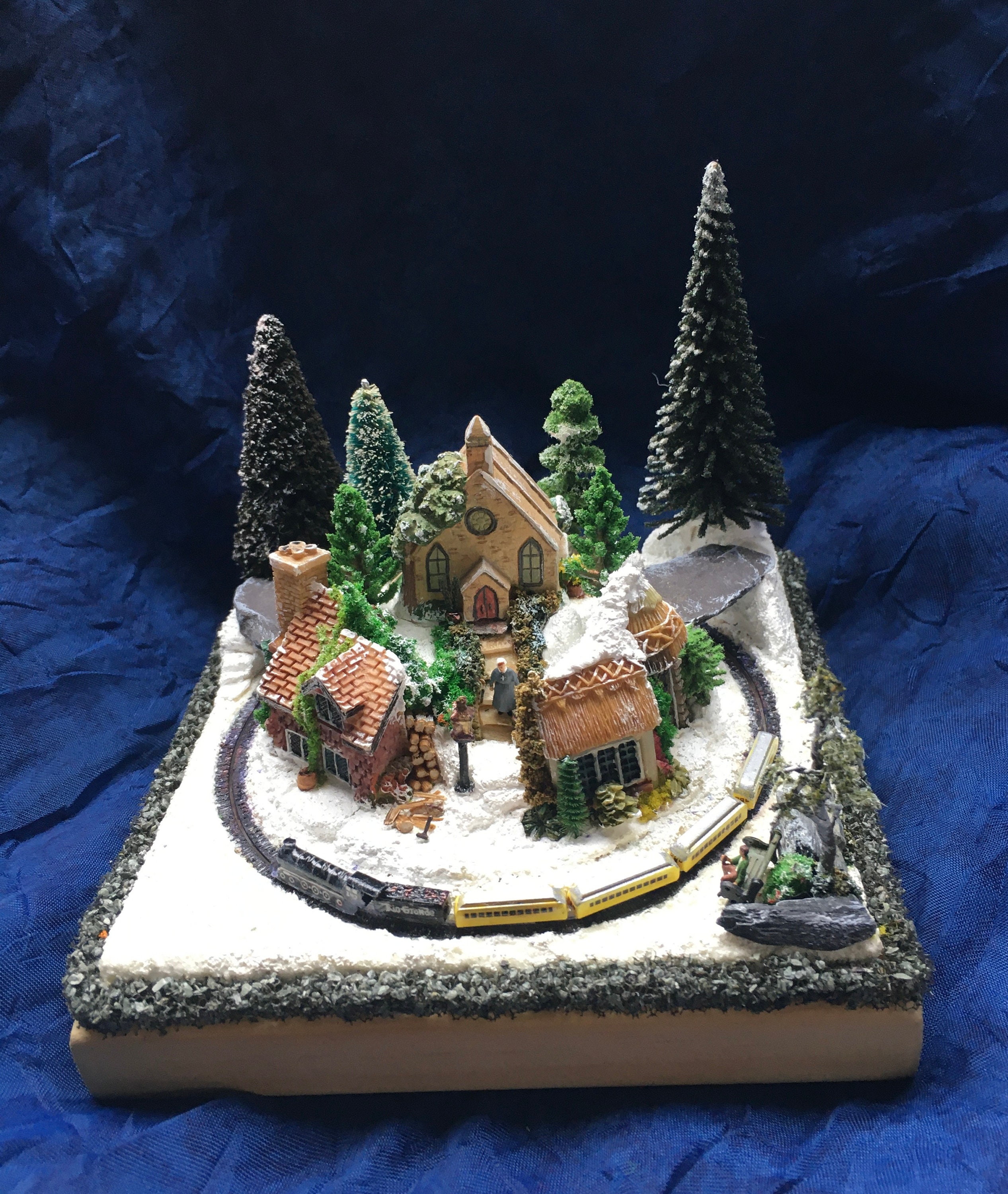 Working Model Railway Scene for 1/12th Scale Doll House. Snow - Etsy UK