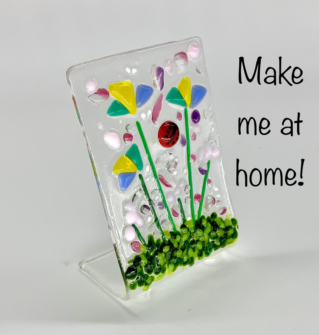 Fused Glass Free Standing Suncatcher Kit With Lady Bird - Etsy